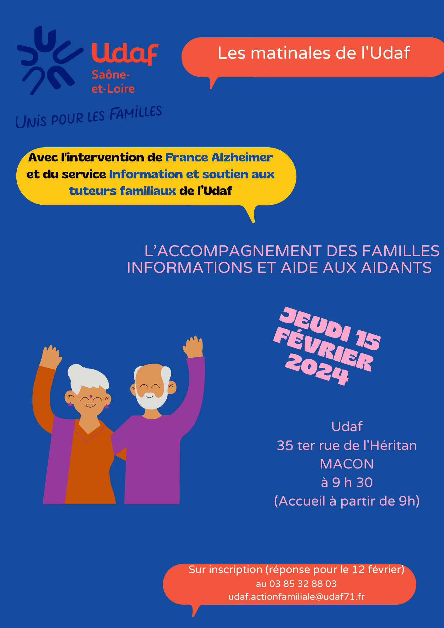 L’Union départementale des associations familiales (Udaf 71) propose à ...